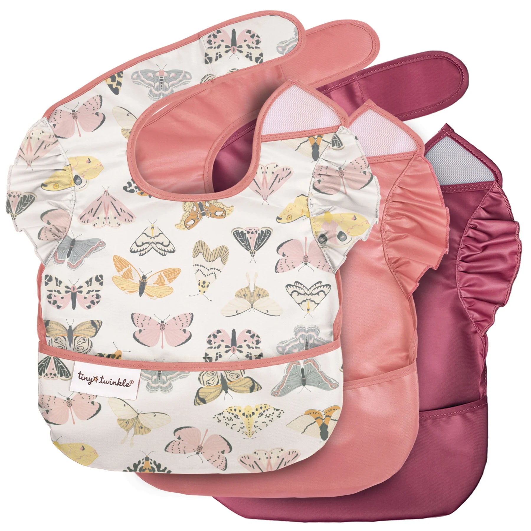 Mess-proof Easy Bib 3 Pack | Flutter – Baby Barn Boutique